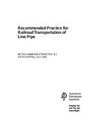 Download API RP 5L1 In PDF - International Technical & Specifications Codes