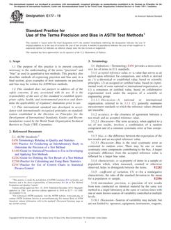 Download ASTM E177-19 In PDF - International Technical & Specifications ...