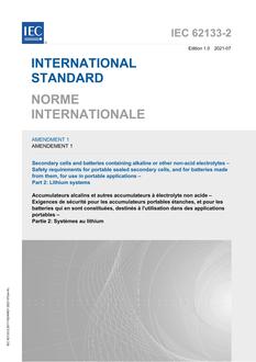 Download IEC 62133-2 Amd. 1 Ed. 1.0 b:2021 In PDF - International Technical & Specifications Codes