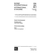 Download IEC 60068-1 Ed. 6.0 b:1988 In PDF - International Technical & Specifications Codes
