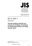 Download JIS A 1480 In PDF - International Technical & Specifications Codes