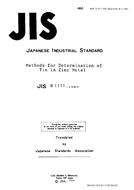 JIS H 1111 - International Technical & Specifications Codes