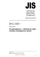 Download JIS G 1320 In PDF - International Technical & Specifications Codes