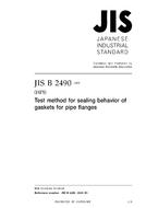 Download JIS B 2490 In PDF - International Technical & Specifications Codes
