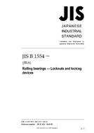 Download JIS B 1554 In PDF - International Technical & Specifications Codes