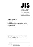Download JIS B 2003:2013/AMENDMENT 1:2018 In PDF - International ...