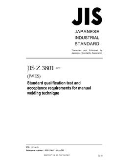 Download JIS Z 3801 In PDF - International Technical & Specifications Codes