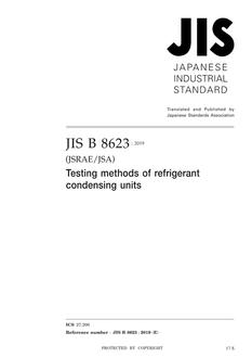 Download JIS B 8623 In PDF - International Technical & Specifications Codes