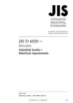 Download JIS D 6028 In PDF - International Technical & Specifications Codes