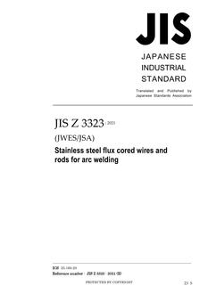 Download JIS Z 3323 In PDF - International Technical & Specifications Codes
