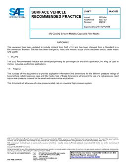 Download SAE J164 In PDF - International Technical & Specifications Codes